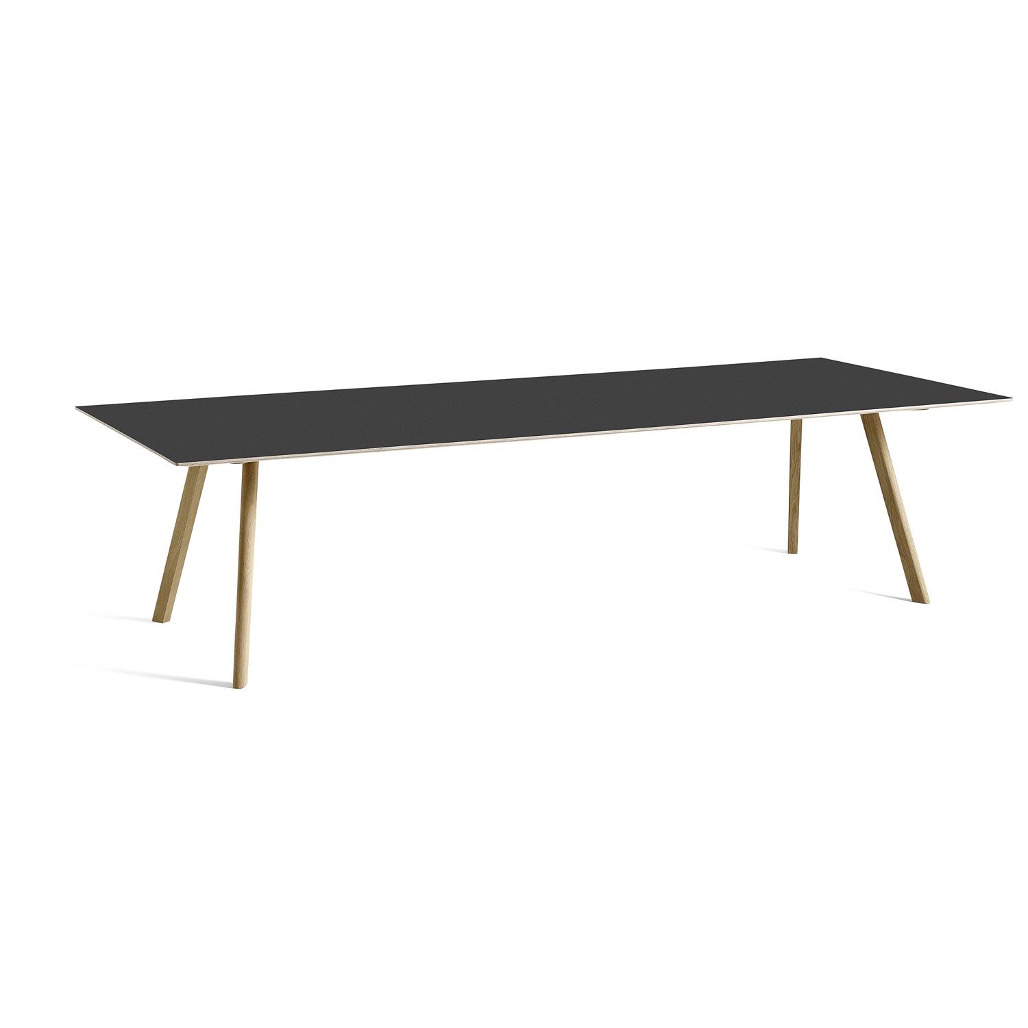 Hay bord - CPH30 Copenhague table - 300 x 90 cm - Sort linoleum ...