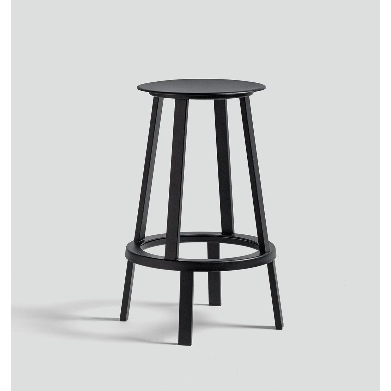 HAY - Barstol Revolver Stool H65 black - Fri Fragt