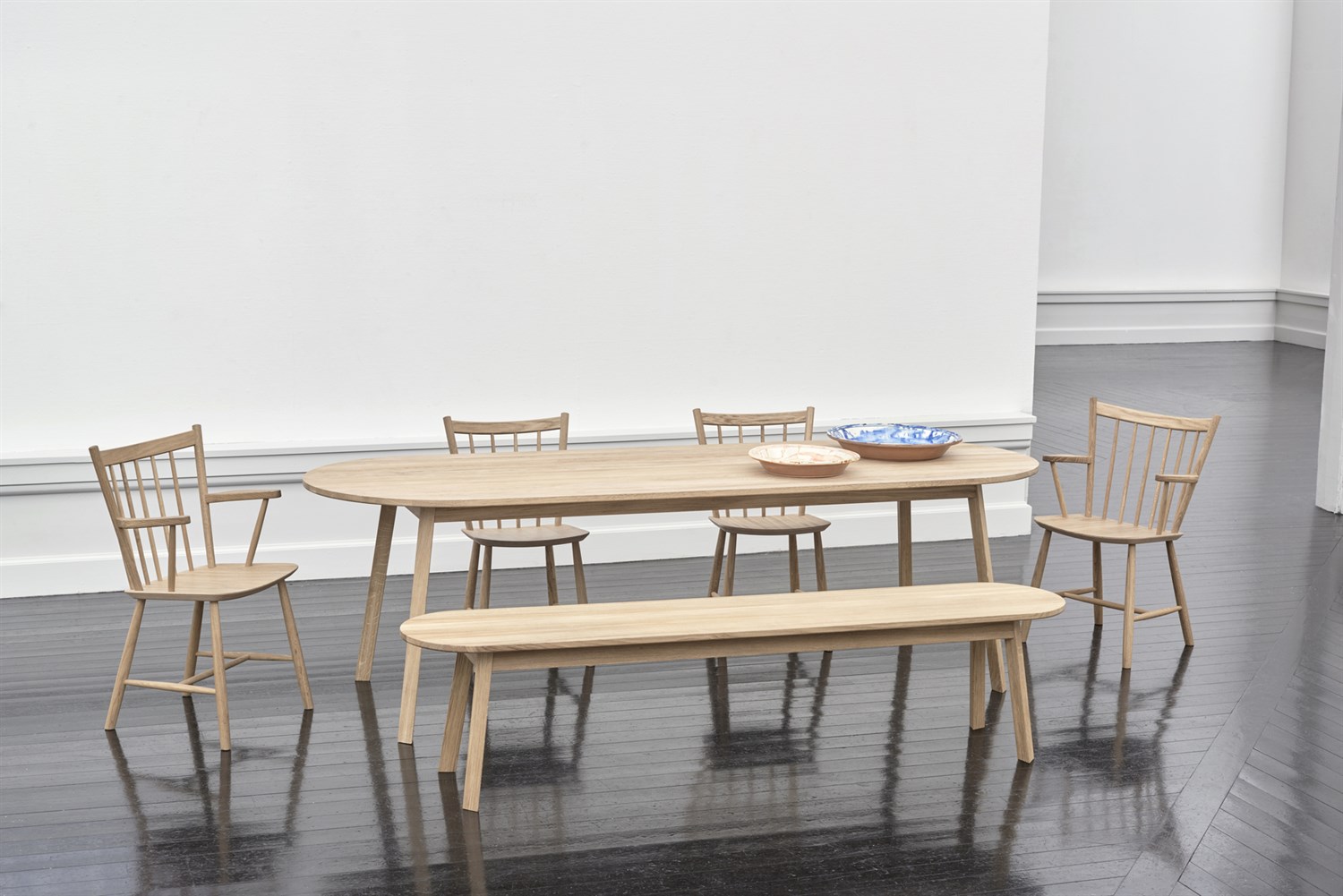 HAY - Triangle Leg Table - 200 cm - Olieret eg