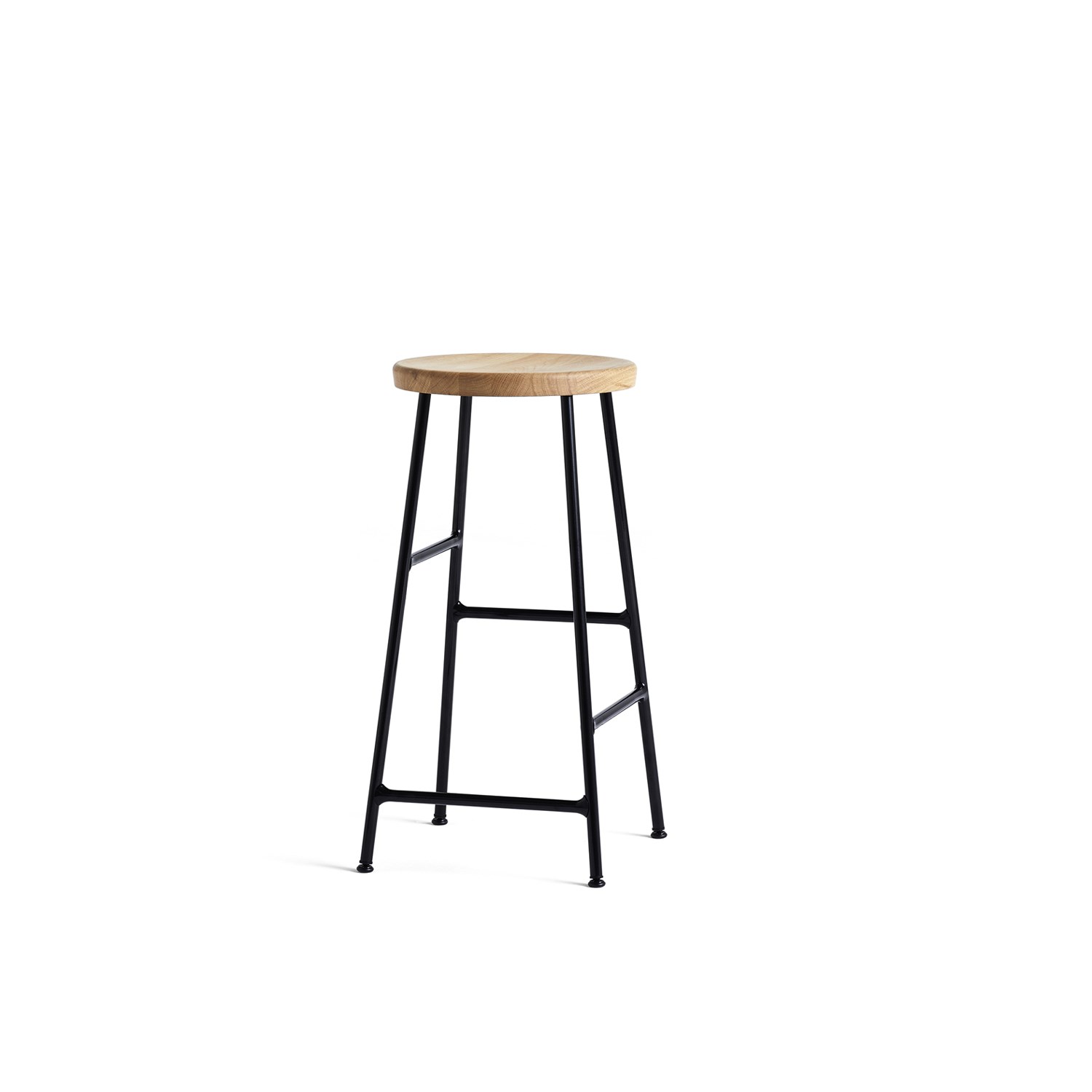 Hay - Cornet Barstol - Solid oak oiled / Steel soft black